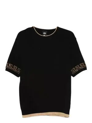 Versace 2000s Short-sleeve Sweater - Black