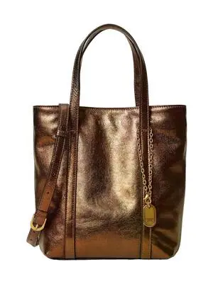 TWINSET Detachable Chain-detail Tote Bag - Brown