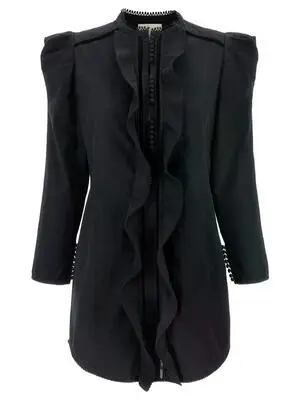 Isabel Marant Chantal Ruffled Mini Dress - Black