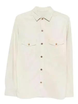 RIFUGIO Suede Pocket Shirt - Neutrals