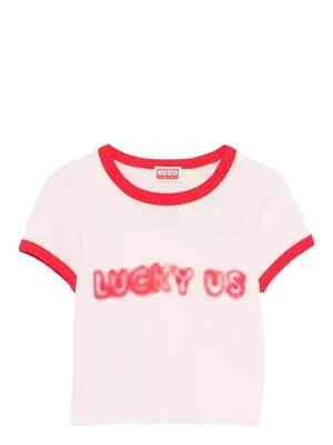 Kenzo Print-detail T-shirt - Pink