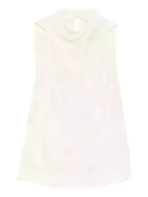 FORTE_FORTE Floral High-neck Top - Neutrals