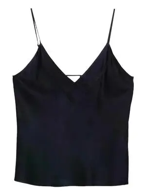 FORTE_FORTE V-neck Tank Top - Blue