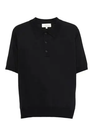Studio Nicholson Arieta Button Short-sleeve Polo Shirt - Blue