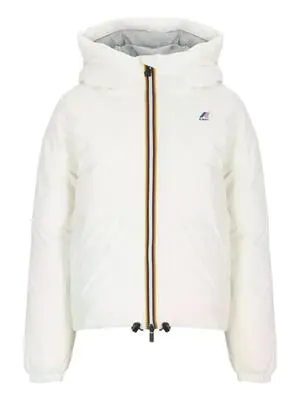 K-WAY Logo-print Padded Jacket - White