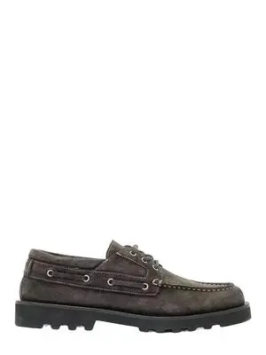 ALLSAINTS Skiff Textured Boat Shoes - Grey