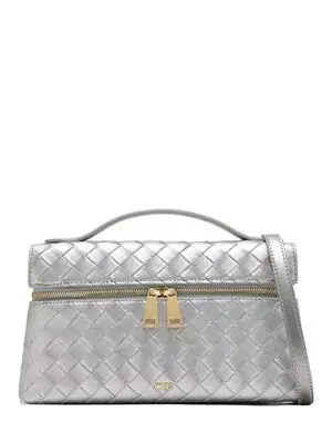 Jw Pei Quilted Top-handle Cross Body Bag - Silver