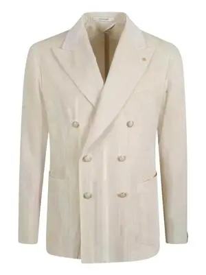 Tagliatore Double-breasted Corduroy Blazer - Neutrals