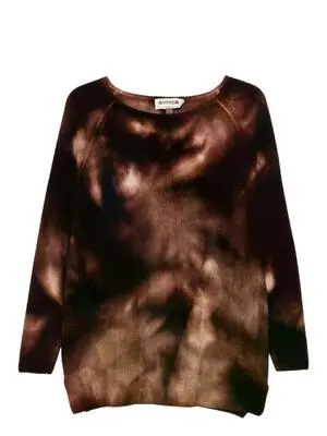 A.N.G.E.L.O. VINTAGE CULT Tie-dye Ribbed Knit Sweater - Brown