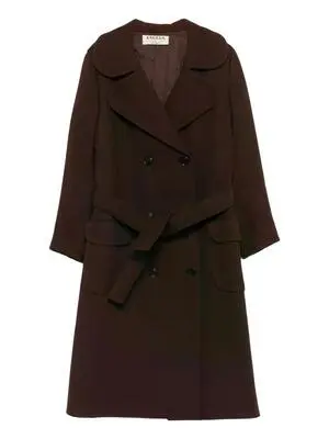 A.N.G.E.L.O. VINTAGE CULT 1970s Belted Wool Coat - Brown
