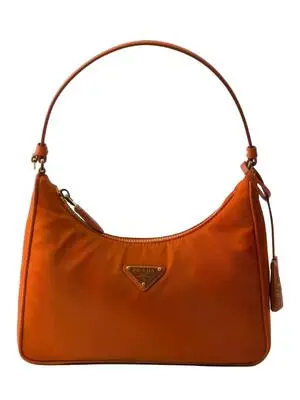 Prada Mini Re-Edition 2005 Zip Shoulder Bag Orange