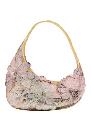 Jw Pei Floral Sequin Shoulder Bag - Neutrals