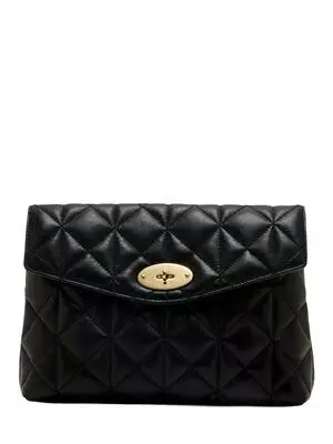 Mulberry Darley Quilted Turnlock Clutch - Black