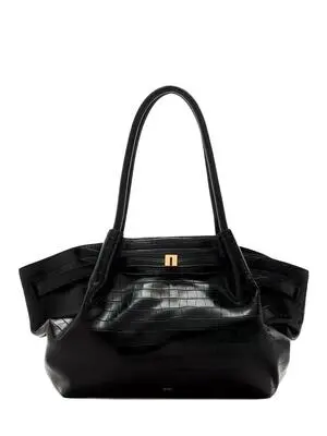 Jw Pei Hana Medium Embossed Tote - Black
