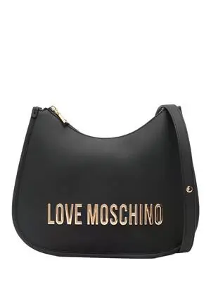 Moschino Logo Shoulder Bag - Black