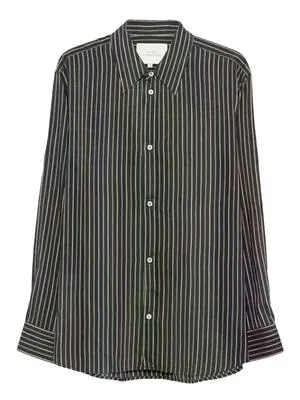 Studio Nicholson Striped Button Shirt - Black
