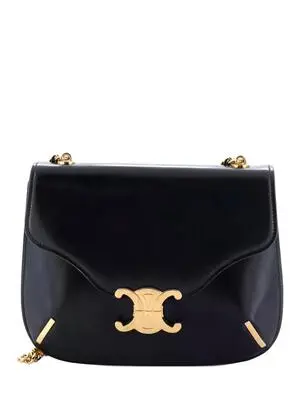 Celine Besace Triomphe Small Shoulder Bag - Black