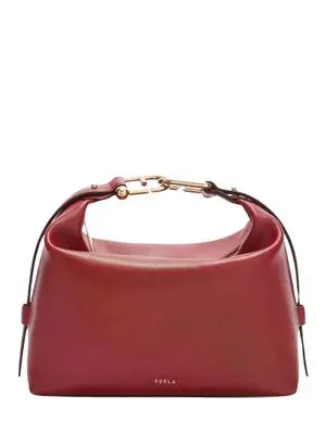 Furla Leather Tonie Textu Tote - Red