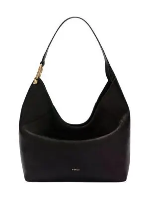 Furla Leather Lara Shoulder Bag - Black