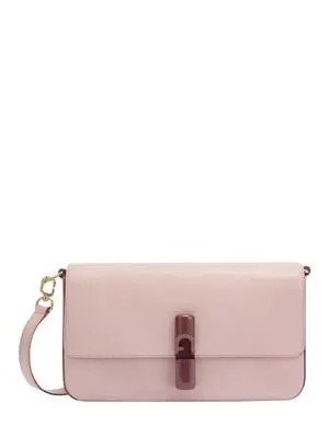 Furla Iride Small Leather Crossbody Bag - Pink