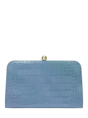 FURLA Alba Crocodile-Texture Clutch