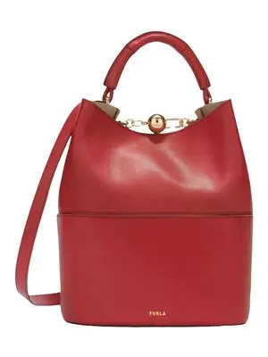 Furla Sfera-embellished Bucket Bag - Red