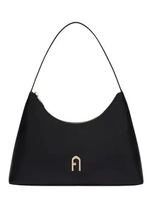 Furla Arch-logo Shoulder Bag - Black