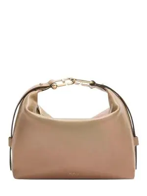 Furla Medium Tonie Textured Tote Bag - Neutrals