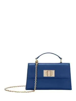 Furla Mini 1927 Leather Top Handle Bag - Blue