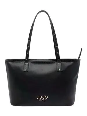 Liu Jo Logo Studded Tote Bag - Black