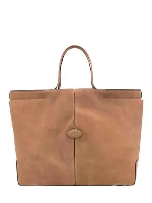 TOD'S Panelled Tote Bag - Brown
