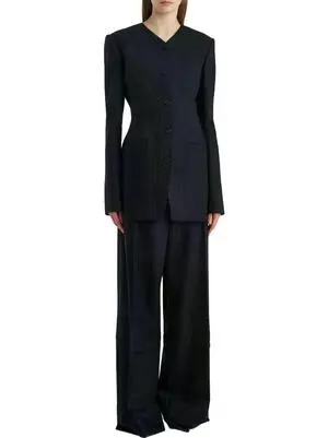 Khaite Linden Palazzo Pants - Blue
