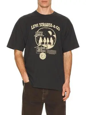 LEVI'S Fit Graphic Tee In Grey - Phantom