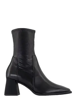 VAGABOND SHOEMAKERS Flared-heel Leather Heeled Ankle Boots - Black