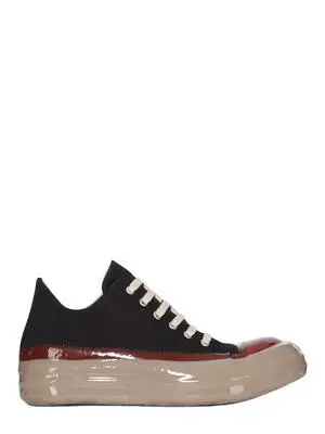 Rick Owens Concordians Low Sneakers - Black/red/dark Beige