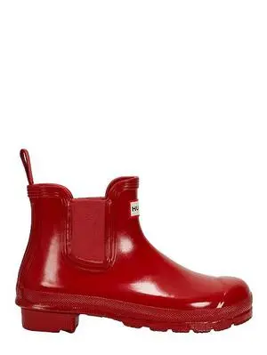 Hunter Original Chelsea Gloss Boots - Military Red