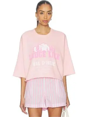 THE LAUNDRY ROOM Lodge Life Savoie France Cropped Jumper - Blush Pink