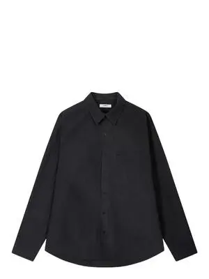 STUDIO TOMBOY Tone-on-tone Striped Shirt - Blue