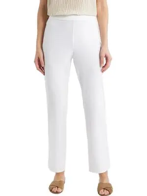 Eileen Fisher Ankle Kick Pants - White
