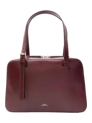 A.p.c. Virginie Box Shoulder Bag - Red