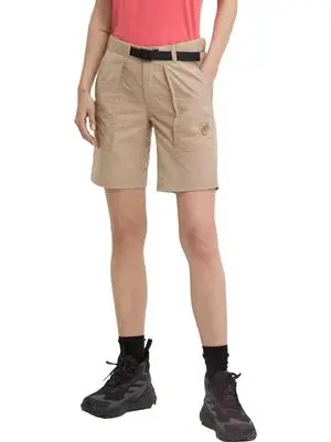 MAMMUT Runbold Iv Logo Print Shorts - Neutrals