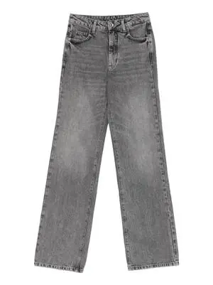 Patrizia Pepe High-waisted Regular Fit Jeans - Grey