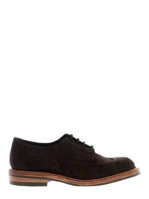 TRICKER'S Bourton Suede Derby Shoes - Brown