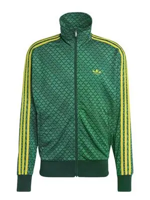 Adidas Firebird Printed Zipped Sweatshirt - Green