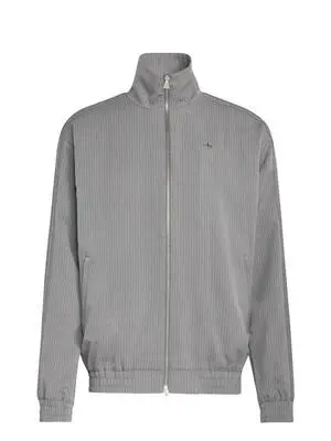 Adidas Pinstripe Zip Sweatshirt - Grey