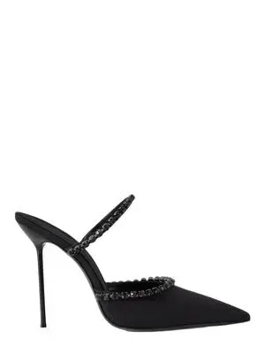 Paris Texas Lidia Crystal-embellished Mules - Black