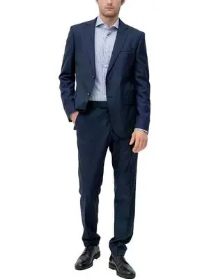 BOSS Textured Suit - Blue