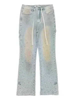 DUAA Rhinestone-embellished Jeans - Blue