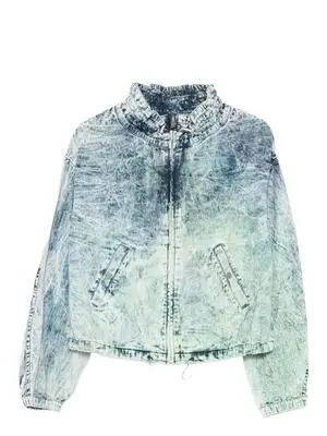 MARANT ETOILE Zipped Denim Jacket - Blue