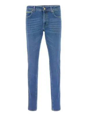 BRIGLIA 1949 Five-pocket Straight Leg Jeans - Blue